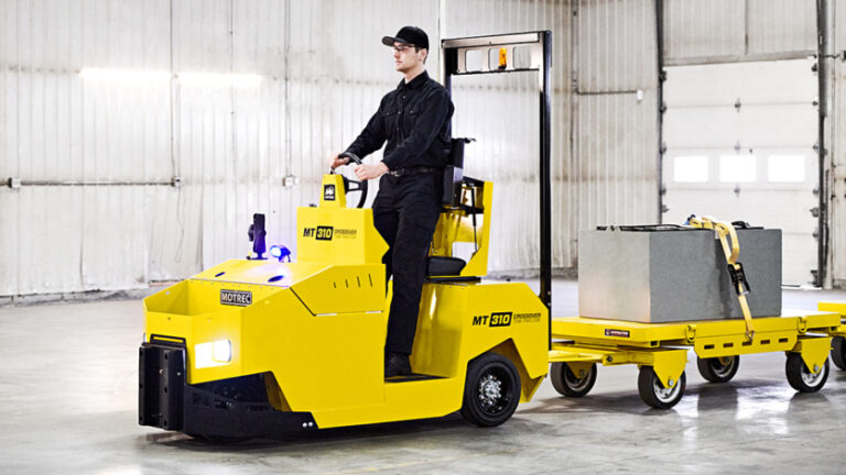 New MT-310 Crossover Tugger – On-Demand Standing/Sitting Driving Position - Motrec